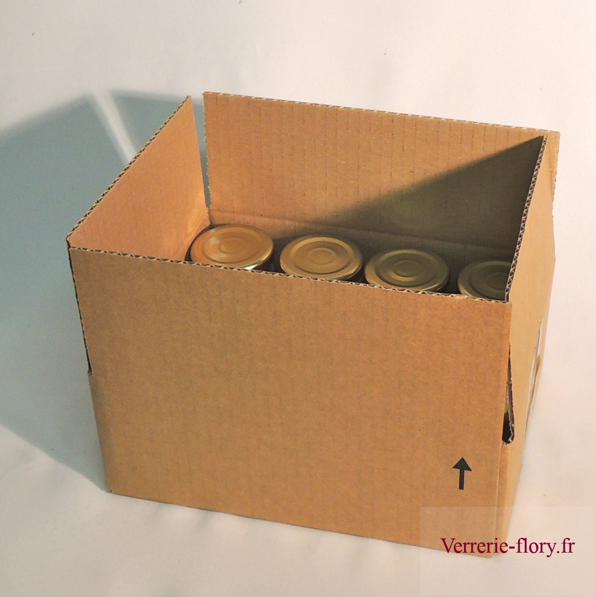 carton d'emballage pour pots en verre